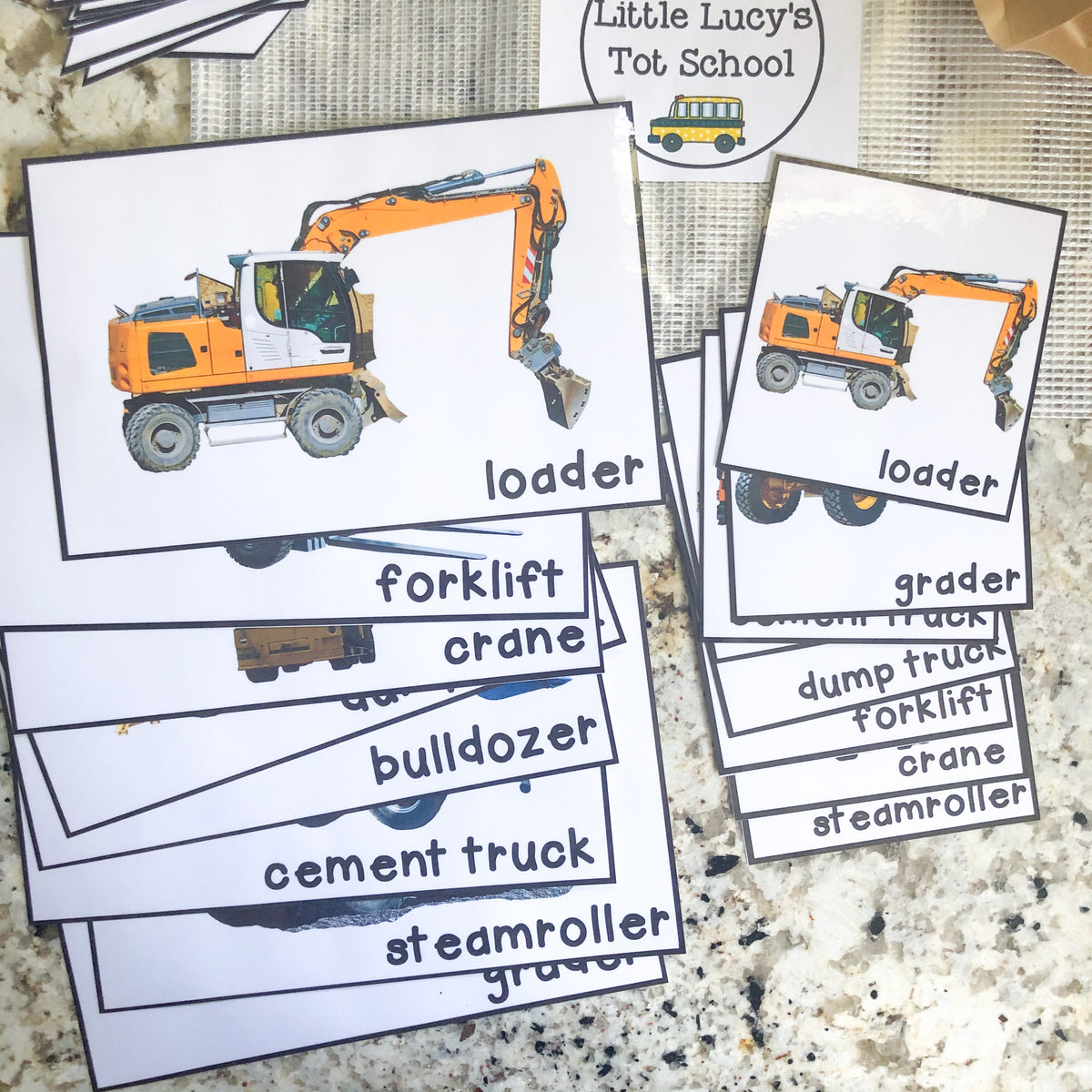 Construction Tot School Bundle – Little Lucy's Tot School
