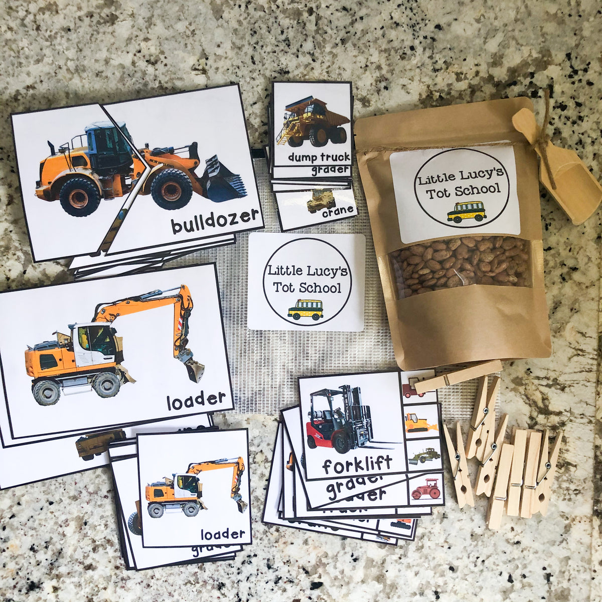 Construction Tot School Bundle – Little Lucy's Tot School